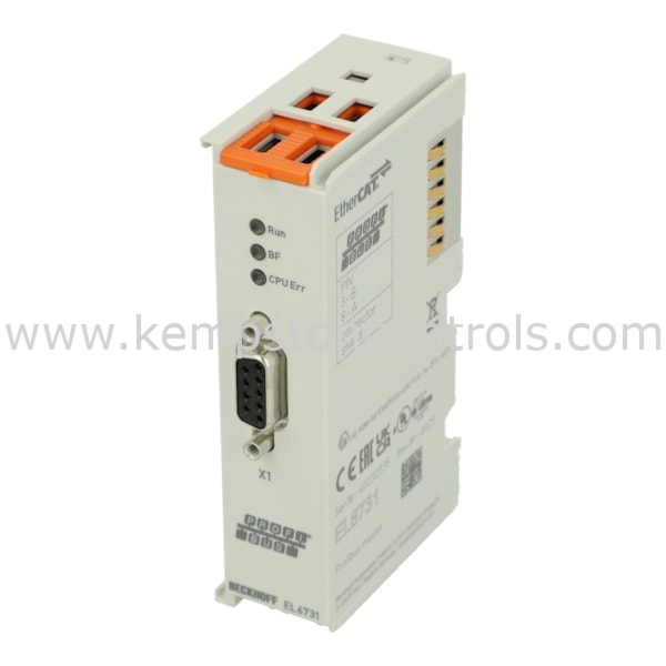 Beckhoff EL6731 BECKHOFF PROFIBUS MASTER TERMINAL, 9.6KBAUD-12MBAUD, D ...