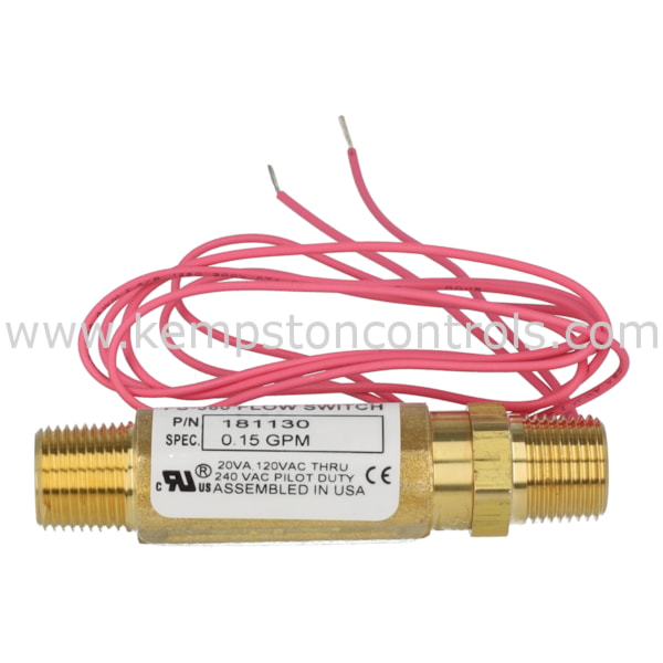 GEMS 181130 GEMS FS-380 FLOW SWITCH, 3/8" NPTM, BRASS, 0.56L/MIN ...