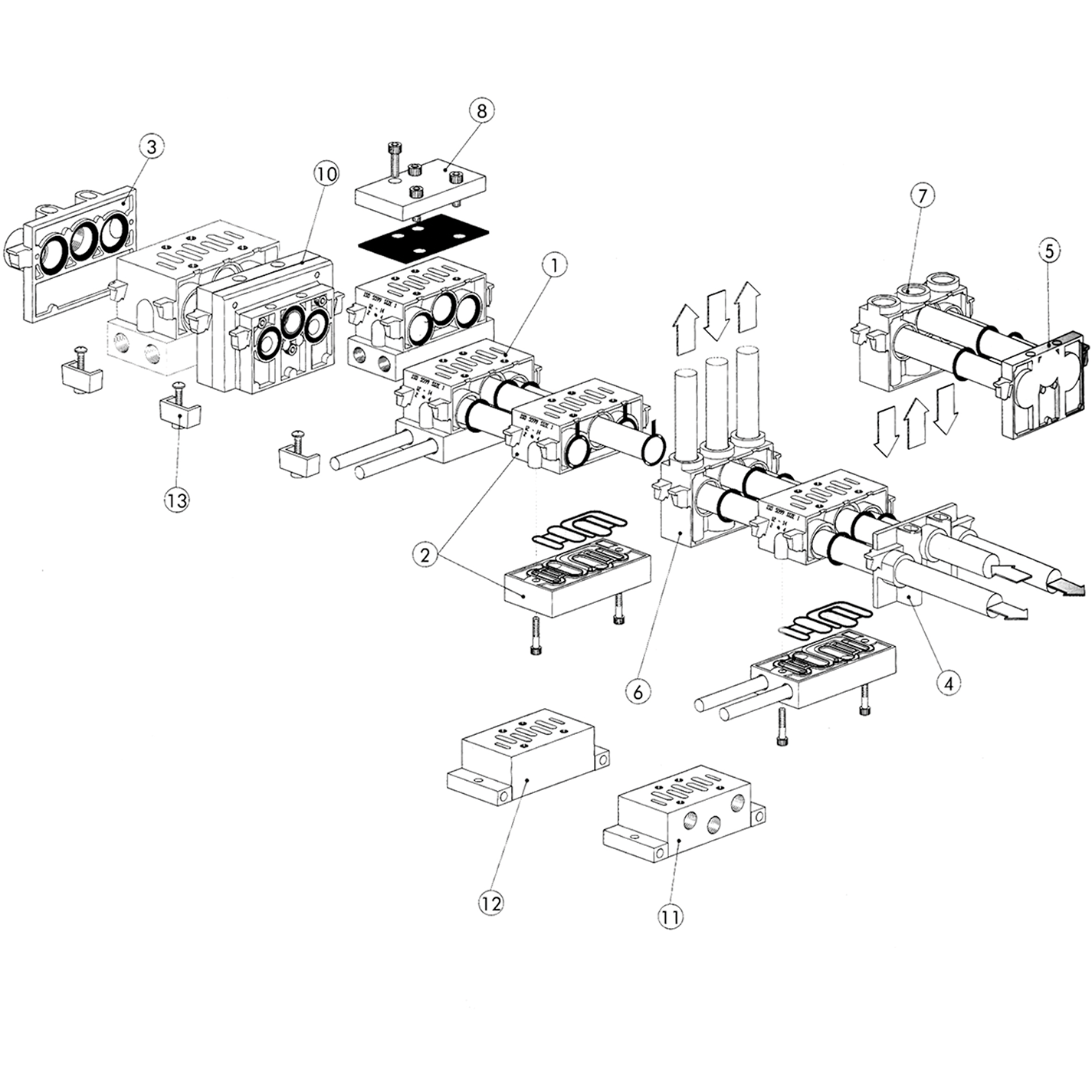 Metal Work Pneumatic 0228000210 METAL WORK POS.5 BLIND END-PLATE ...