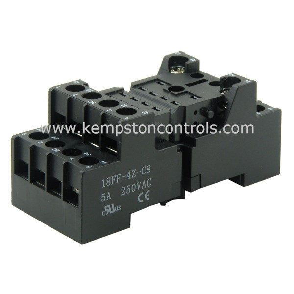 HongFa 18FF-4Z-C8 HONGFA 14 PIN 4 POLE DIN MOUNT SOCKET | Kempston Controls