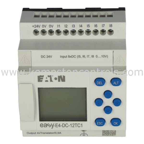 Eaton Moeller EASY-E4-DC-12TC1 MOELLER CONTROL RELAY, EASYE4, W/DISPLAY ...