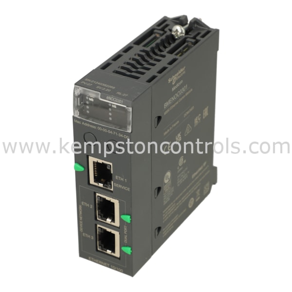 Schneider BMENOC0301 SCHNEIDER ETHERNET MODULE M580, 3-PORT ETHERNET ...