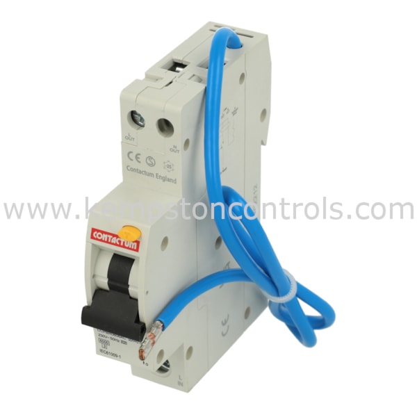 Contactum CPCBR0606AC CONTACTUM RCBO, 6 AMP, 30MA, 6KA, TYPE A, C CURVE ...