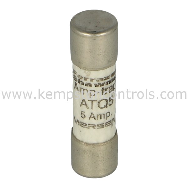 Mersen ATQ5 ATQ5 FUSE AMP-TRAP® 500V 5A TIME-DELAY MIDGET ATQ SERIES ...