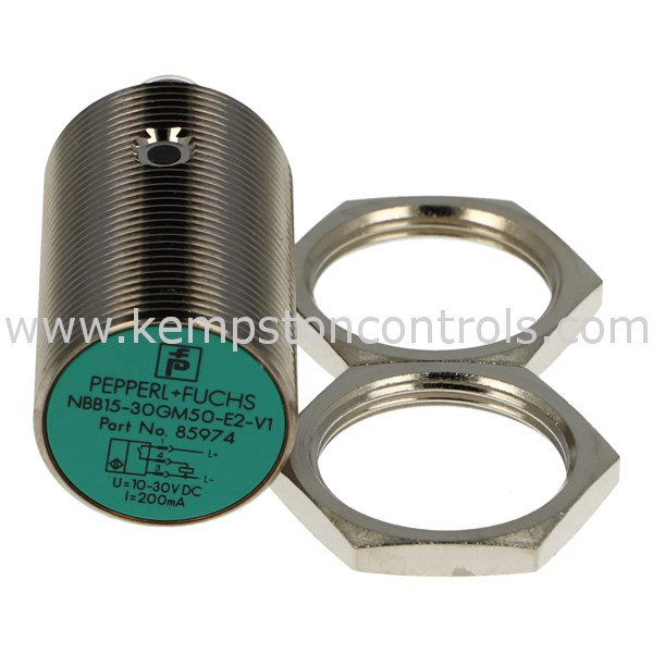 Pepperl + Fuchs NBB15-30GM50-E2-V1 PEPPERL + FUCHS INDUCTIVE SENSOR, M30, 15MM RANGE FLUSH, PNP ...