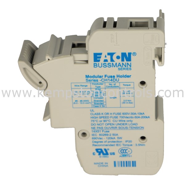 Bussmann CH141DU BUSSMANN 14 X 51 S.P FUSE HOLDER | Kempston Controls