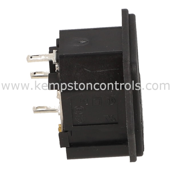 Bulgin PF0001/28 BULGIN FLANGE MOUNT FUSED IEC INLET, 3-POLE, 10A, 250V ...