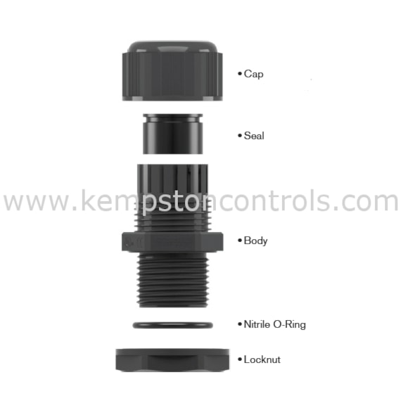 Remora GRIPLOC-M20S-B M20S IP68 NYLON CABLE GLAND-CABLES 5.0-9.0MM OD ...