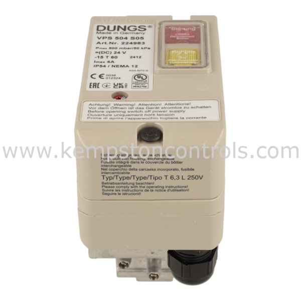 Dungs VPS 504 S05 24V DC DUNGS - VALVE PROVING SYSTEMS - VPS 504 S05 ...