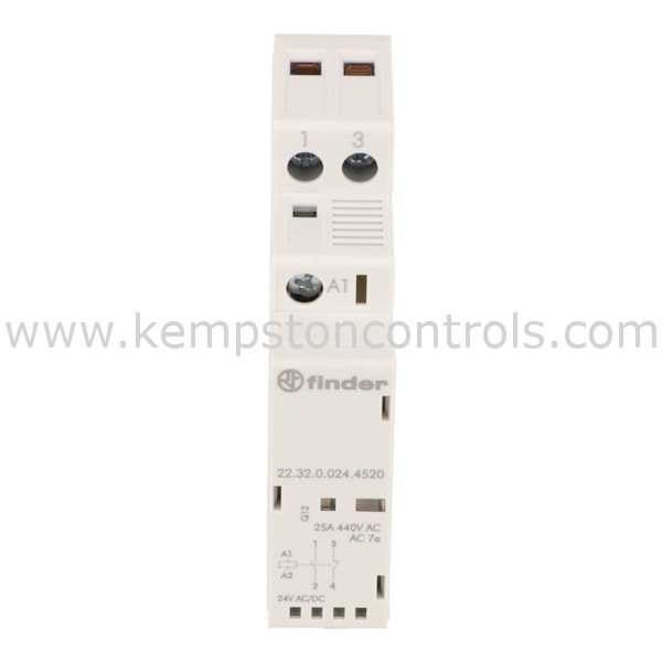 Finder 22.32.0.024.4520 FINDER 22 SERIES SERIES CONTACTOR, 24 V AC/DC ...