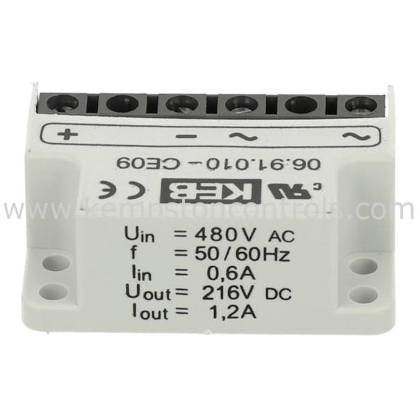 KEB 06.91.010-CE09 KEB 720VAC, 1A, 45°C, MOTOR BRAKE RECTIFIER ...