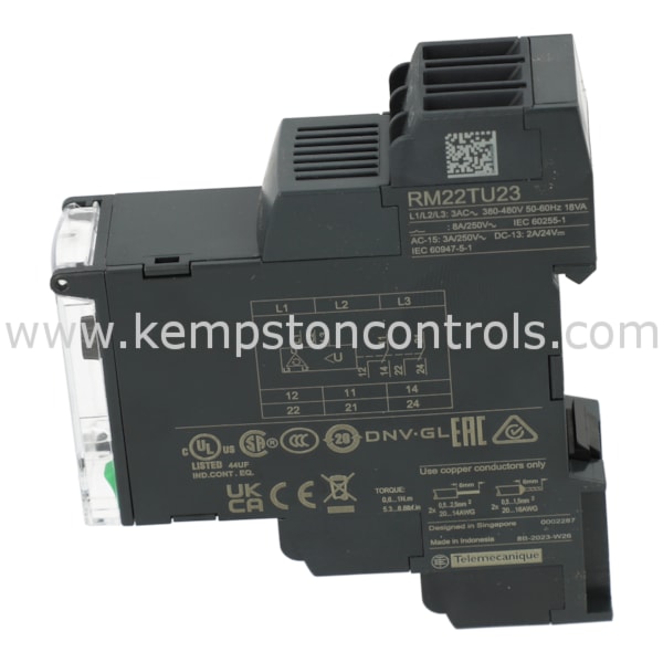 Schneider RM22TU23 SCHNEIDER UNDER VOLTAGE CONTROL RELAY | Kempston ...