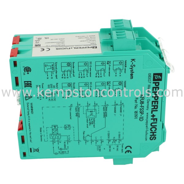 Pepperl + Fuchs KFU8-FSSP-1.D P+F FREQUENCY CURRENT VOLTAGE CONVERTER, LIMIT FREQUENCY 40HZ ...