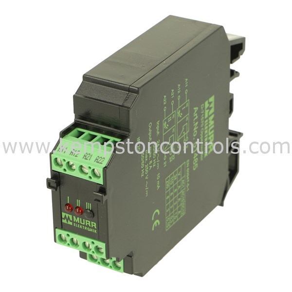 MURR 51485 MURR RM-21/24V AC/DC KL.BZ.N.EN OUTPUT RELAY IN: 24 VAC/DC ...