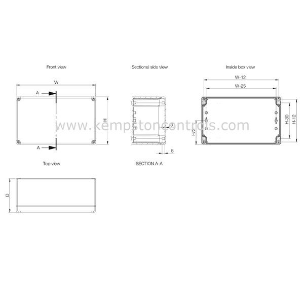 Ensto DPCP081209GE ENSTO TERMINAL BOX, 80X120X86MM, POLYCARBONATE, IP66 ...