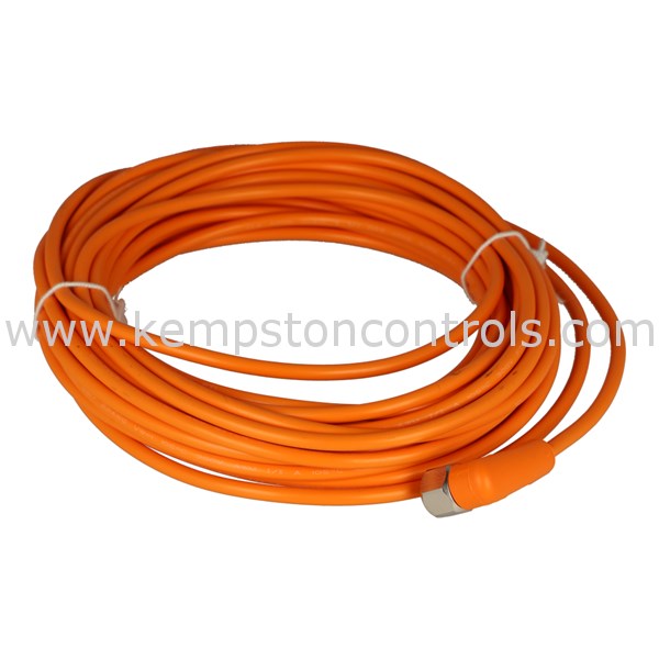IFM EVT005 IFM CONNECTOR CABLE, M12, 4 PIN, FEMALE, ANGLED, 10M ORANGE ...