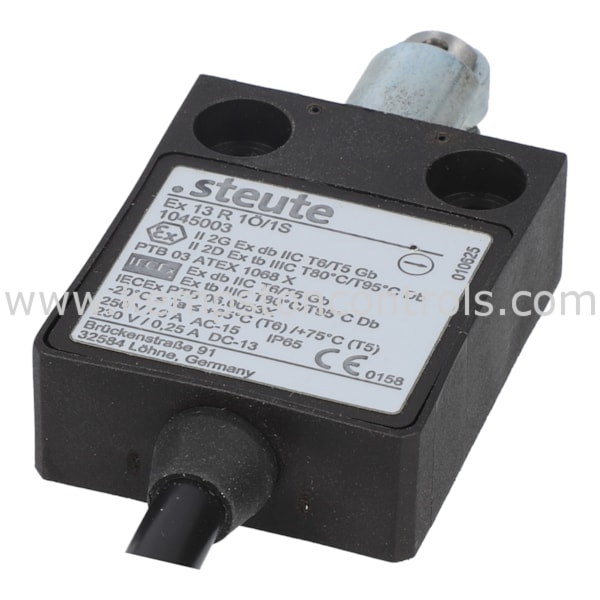 Steute EX13R-10/1S-10M STEUTE EX POSITION SWITCH, METAL ROLLER, EX ZONE 1 & 21, 1NC, 1 NO ...