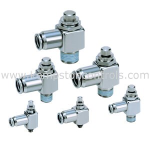 SMC ASG420F-02-08S SMC ASG, STAINLESS STEEL SPEED CONTROLLER (ELBOW ...