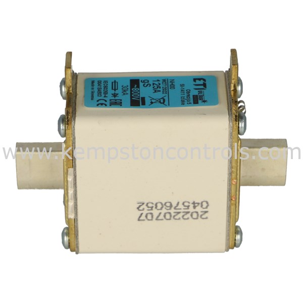 ETI 004184503 ETI FUSE LINK, 125A/800V, NH00 SIZE, GS CHARACTERISTICS ...