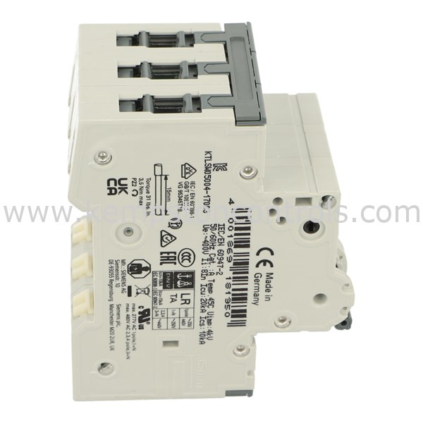 Siemens 5SY4316-7 SIEMENS MINIATURE CIRCUIT BREAKER 400 V 10KA, 3-POLE, C, 16A, D=70 MM ...