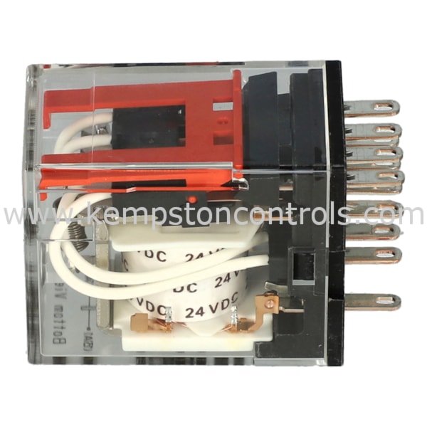 Omron MY4-GS-R DC24 OMRON RELAY, PLUG-IN, 14-PIN, 4PDT, 6 A, MECHANICAL INDICATOR, 24 VDC ...