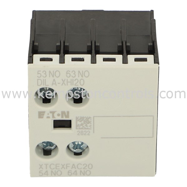 Eaton Moeller DILA-XHI20 MOELLER AUXILIARY CONTACT MODULE, 2 POLE, 2 NO ...