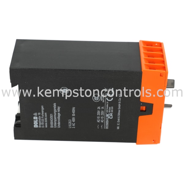 Dold BA9043/001 3AC50-400HZ 400V DOLD UNDER VOLTAGE RELAY, 400V, 3AC 50 ...