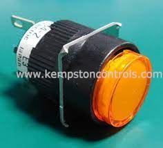 Fuji AH164-ZOE3 FUJI PILOT LIGHT EXTENDED ROUND, ORANGE, 24VDC LED ...