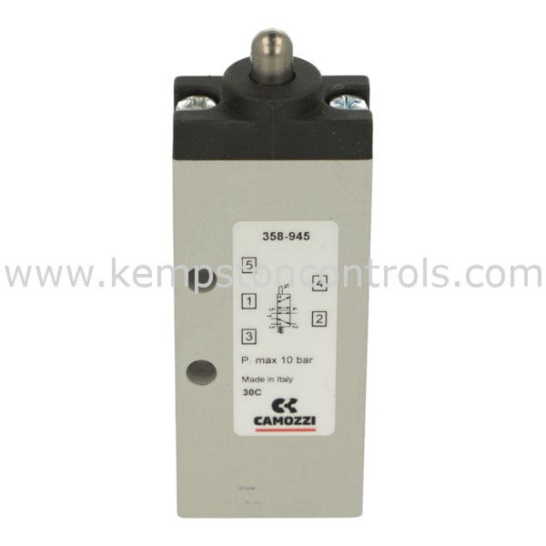 Camozzi 358-945 CAMOZZI MECH VALVE-5/2 NC-1/8-PLUNGER-SR | Kempston ...