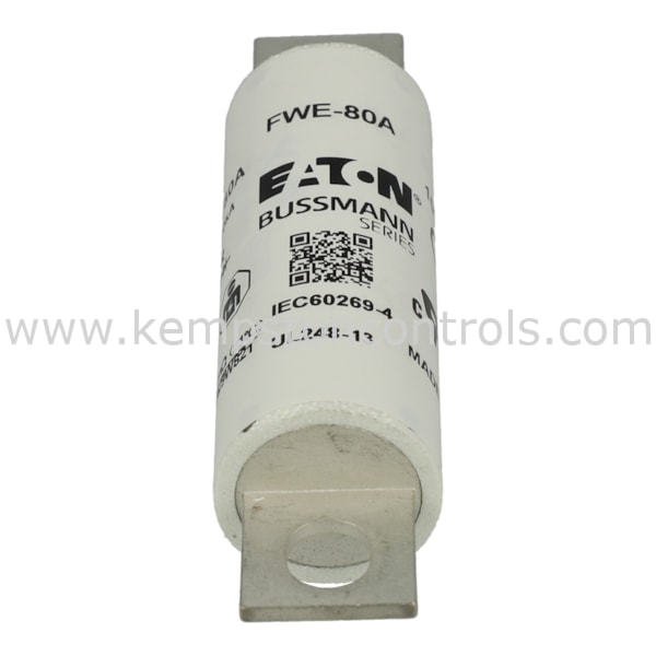 Bussmann FWE-80A BUSSMAN 1000VDC, IEC/UL, 80A, AR, 25MM ROUND EV CHARGING STATION FUSE ...