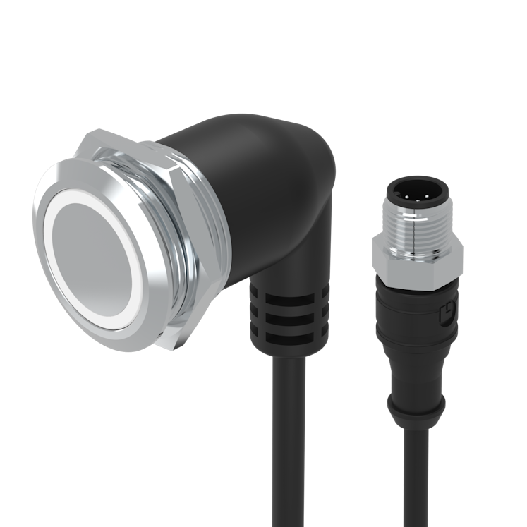 EAO 82-665G.2154 EAO ILLUMINATED PUSHBUTTON.MAINTAINED.22MM.STAINLESS ...