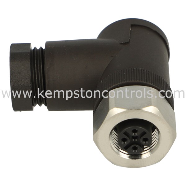 IFM E11252 IFM FIELD ATTACHABLE CONNECTOR, M12, FEMALE, ANGLED, 4 POLE ...