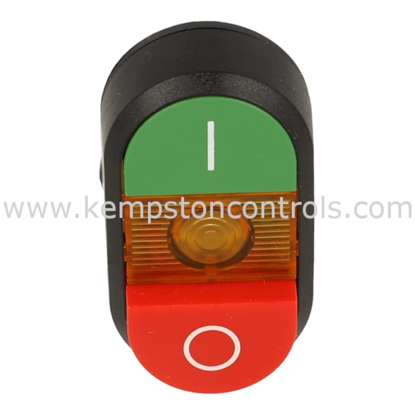 ABB 1SFA611142R1103 ABB MPD13-11Y DOUBLE PUSHBUTTON, FLUSH/EXTENDED, GREEN/RED ACTUATOR, YELLOW ...