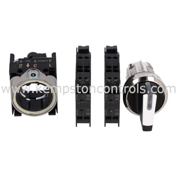 Siemens 3SU1150-2BL60-3LA0 SIEMENS SELECTOR SWITCH, ILLUMINABLE, 22MM, WHITE, 3 POSITIONS, 2 X ...