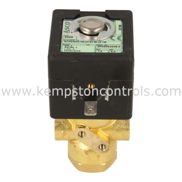 Emerson Asco SCXG320A188.24/50-60.22168 ASCO NUMATICS DIRECT OPERATED SOLENOID VALVE-3/2 NC-1/4 ...