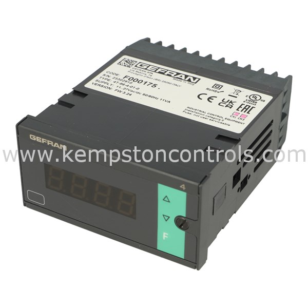 Gefran F000175 GEFRAN 4T SERIES, UNIVERSAL TEMPERATURE INDICATOR, 11 TO ...