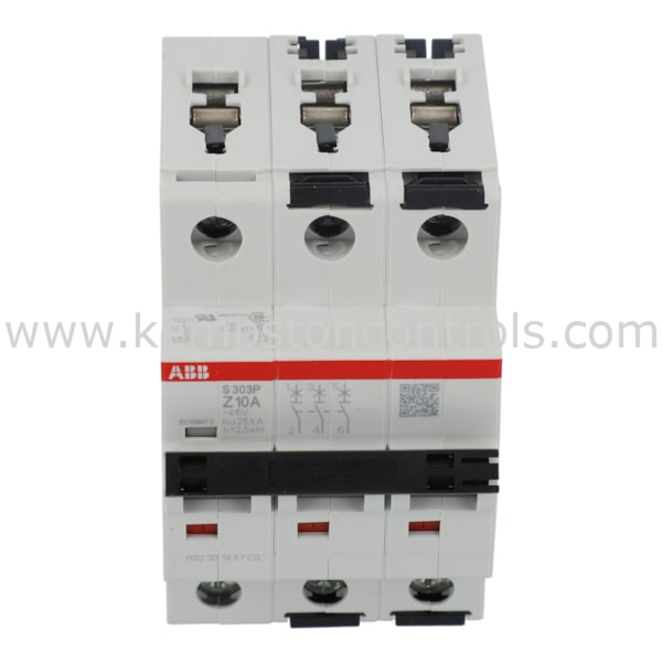 ABB 2CDS383001R0428 ABB MCB, 3 POLE, 10A, Z CURVE | Kempston Controls