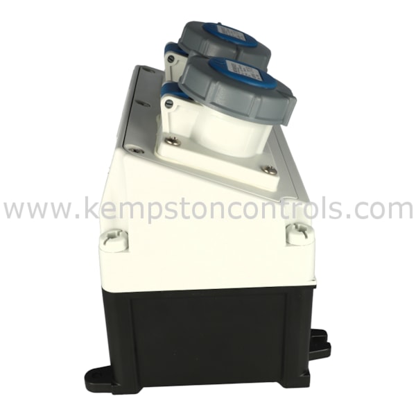 Mennekes 910355 MENNEKES BLUE AMAXX SOCKET ANGLED 2 GANG IP67 16A 3P ...