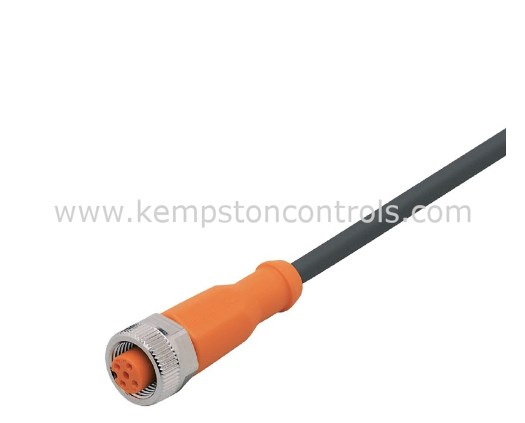IFM EVC471 IFM CONNECTING CABLE WITH SOCKET, GOLD PLATED, PUR, ORANGE ...