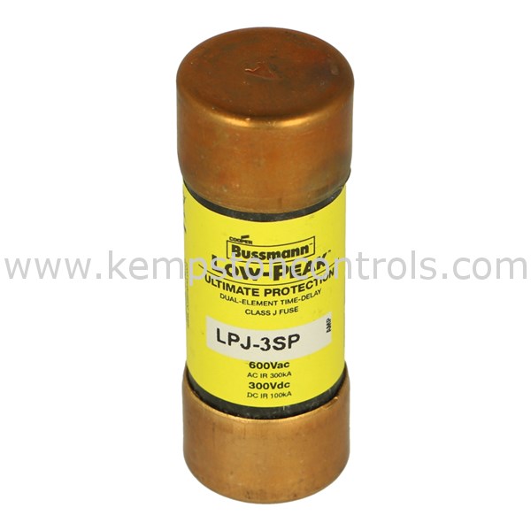 Bussmann LPJ-3SP DUAL-ELEMENT, TIME-DELAY FUSE, 3A, 600V, 20.57 X 57 ...
