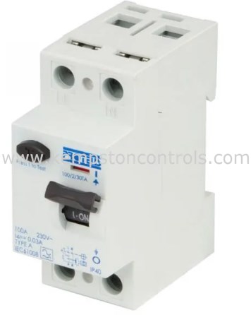 Proteus 100/2/30TA 100A 2 POLE 30MA TYPE A RCD | Kempston Controls