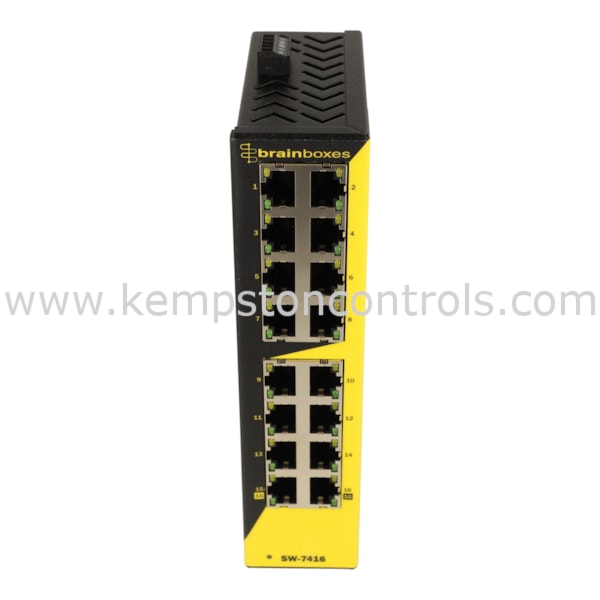Brainboxes SW-7416 BRAINBOXES HARDENED INDUSTRIAL 14X 10/100 & 2X 1G ...