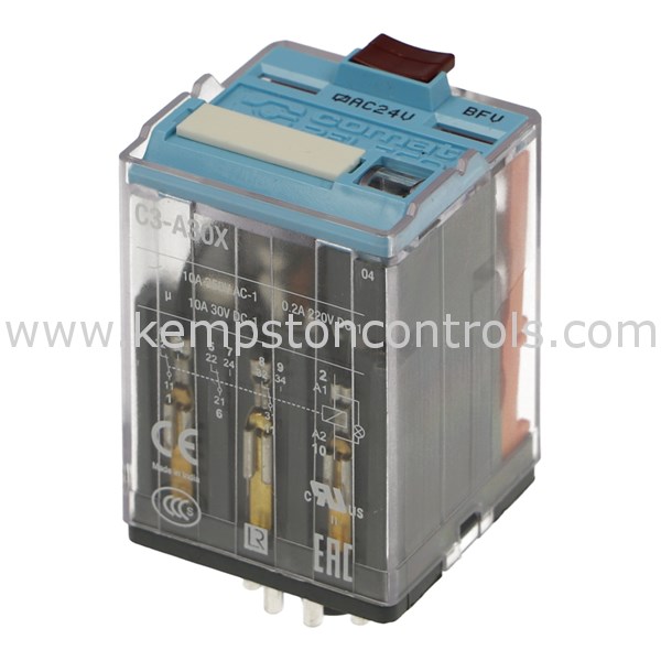 Releco C3-A30X/AC 24V RELECO RELAY 11PIN 10A 24VAC | Kempston Controls