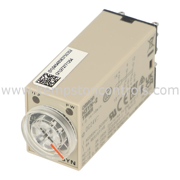 Omron H3YN-2 DC24 OMRON TIMER, PLUG-IN, 24VDC, 8 PIN, DPDT, 0.1 S-10 M SHORT-TIME RANGE MODEL ...