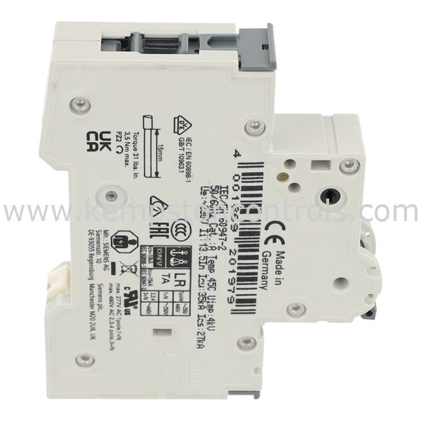 Siemens 5SY4102-8 SIEMENS MINIATURE CIRCUIT BREAKER 230/400 V 10KA, 1 ...