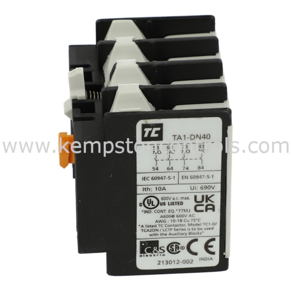 Europa Components TA1-DN40 EUROPA COMPONENTS, 4NO, 10A, FRONT MOUNT ...