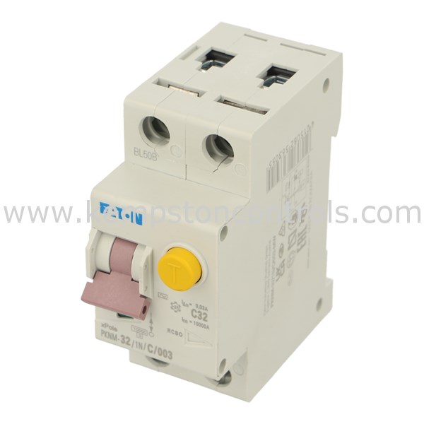 Eaton Moeller PKNM-32/1N/C/003-MW MOELLER RCBO, 30MA, 32A, 1P+N, TYPE-C ...