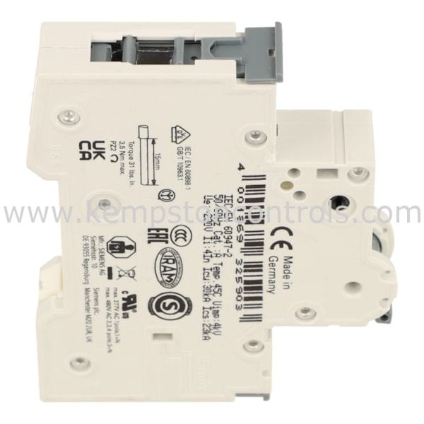 Siemens 5SY6104-6 SIEMENS MCB 1P TYPE B 4A | Kempston Controls