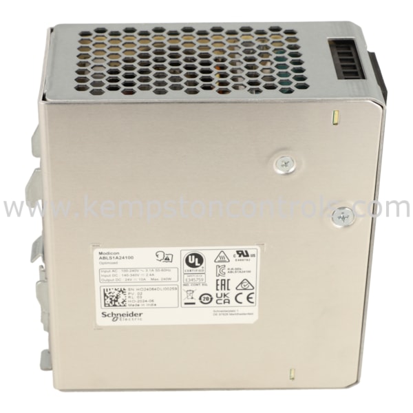 Schneider ABLS1A24100 SCHNEIDER REGULATED POWER SUPPLY,100-240VAC, 24V ...