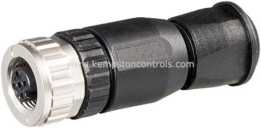 MURR 7000-12931-0000000 FIELD ATTACHABLE CONNECTOR, M12, 5 POLE, FEMALE, STRAIGHT, SCREW ...